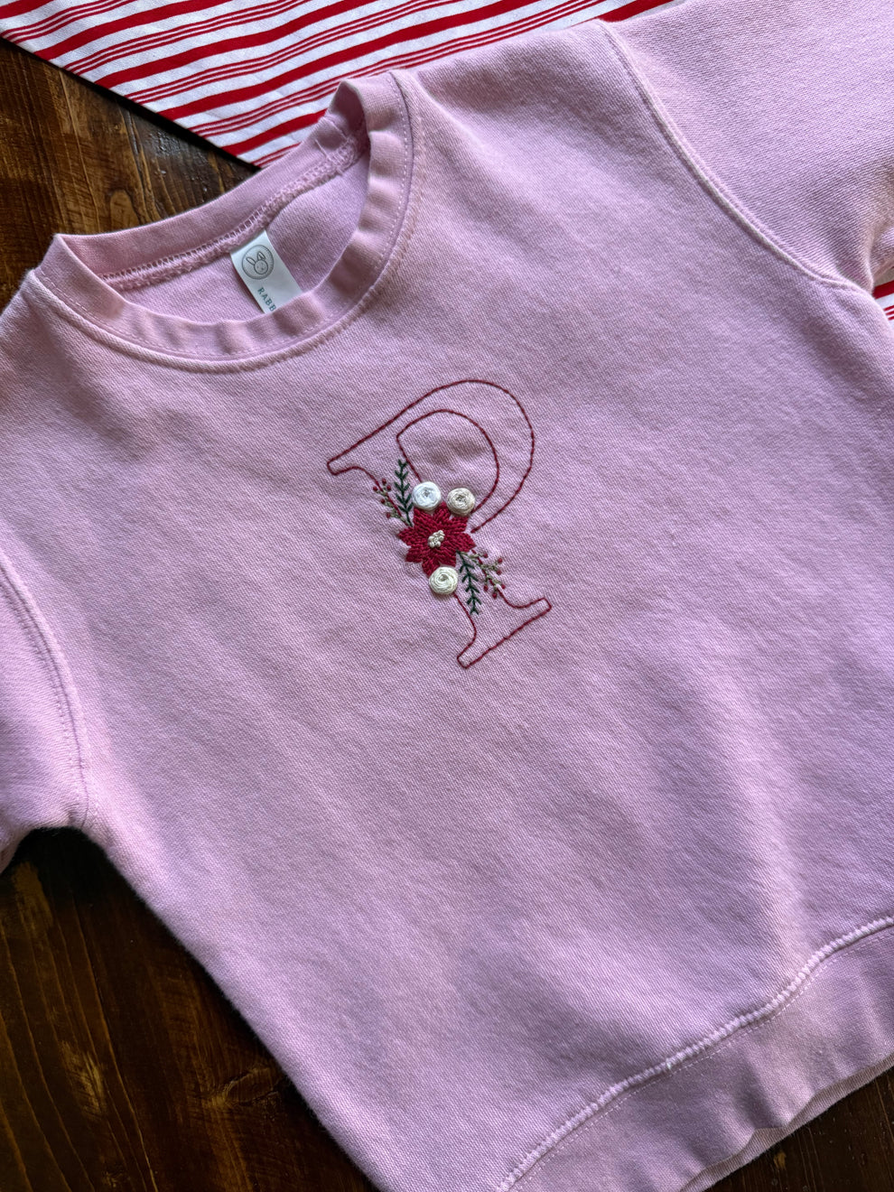 NEW! Frosted Florals Initial – Little Hooligans Embroidery